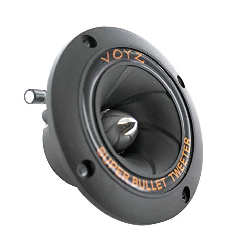 VOYZ 400 Watt 3.5β Piezo Super Horn Tweeters Aluminum Diaphragm 4-8 ohms 1 Pair (2pcs) (PET-1919)