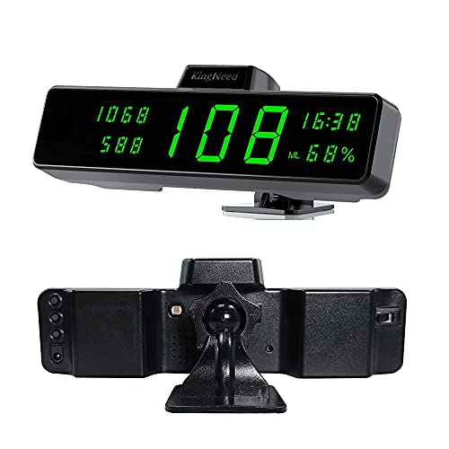 Kingneed C3020 Universal HUD Head Up Display GPS Digital Speedometer with Humidity Detector, MPH Over Speed Warning, Works for Cars & Other Vehicles