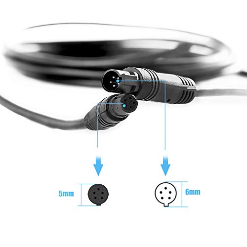 PixelMan Backup Camera Extension Cable,10ft 5 Pin Male to Female Rear View Camera Extension Cord for Dash Cam Mirror Cam Rearview Camera,Reverse Camera Wire for Car Pickup Truck SUV Van Rv Trailer
