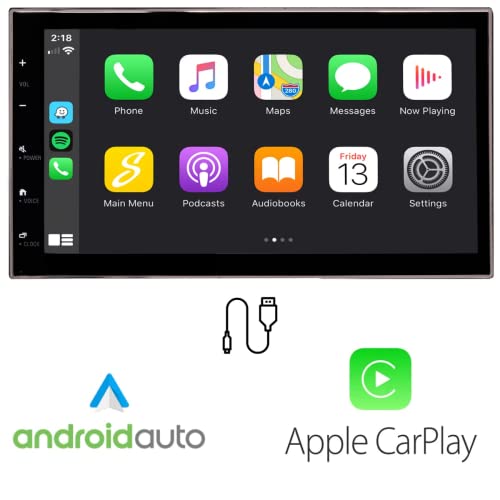 PAC Chevrolet Camaro 2010-2015 RPK5-GM4101 Integrated Radio Replacement Kit with 6.8” Touchscreen Double Din Radio, Steering Wheel Controls, Apple CarPlay, Android Auto, Bluetooth