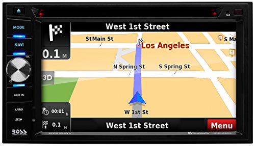BOSS Audio Systems Elite BN965BLC Car GPS Navigation DVD Player - Double Din, Bluetooth Audio and Calling, 6.5 Inch LCD Touchscreen Monitor, MP3/CD/DVD/USB/SD, Aux-in, AM/FM Radio Receiver