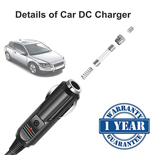 SupplySource Car Adapter for Philips PD7012 7" Dual-Screen Portable DVD Player Auto Vehicle Boat RV Cigarette Lighter Plug Power Supply Cord Charger Cable PSU