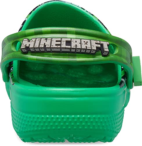 Crocs Classic Minecraft Clogs, Multi Black, 13 US Unisex Little Kid