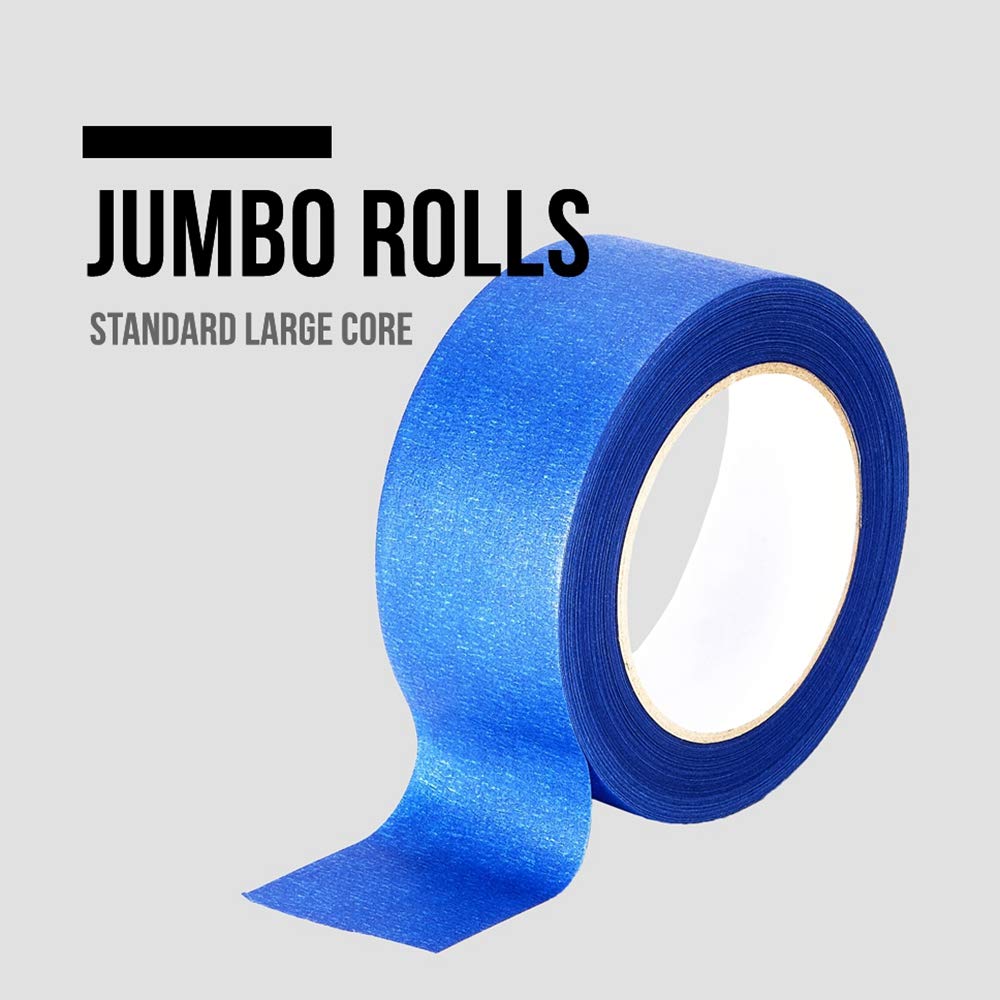 LICHAMP Blue Painters Tape 2 inches Wide, Bulk 4 Pack Original Blue Masking Tape, 1.95 inch x 55 Yards x 4 Rolls (220 Total Yards)