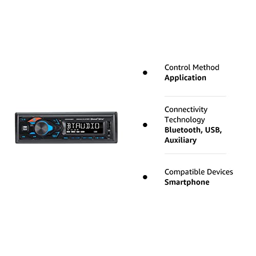Dual XRM59BT Single-DIN In-Dash All-Digital Media Receiver with Bluetooth