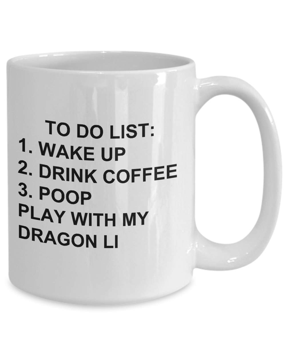 Dragon Li Owner Mug Cat Lovers To Do List Funny Coffee Mug Tea Cup Gag Mug for Men Women