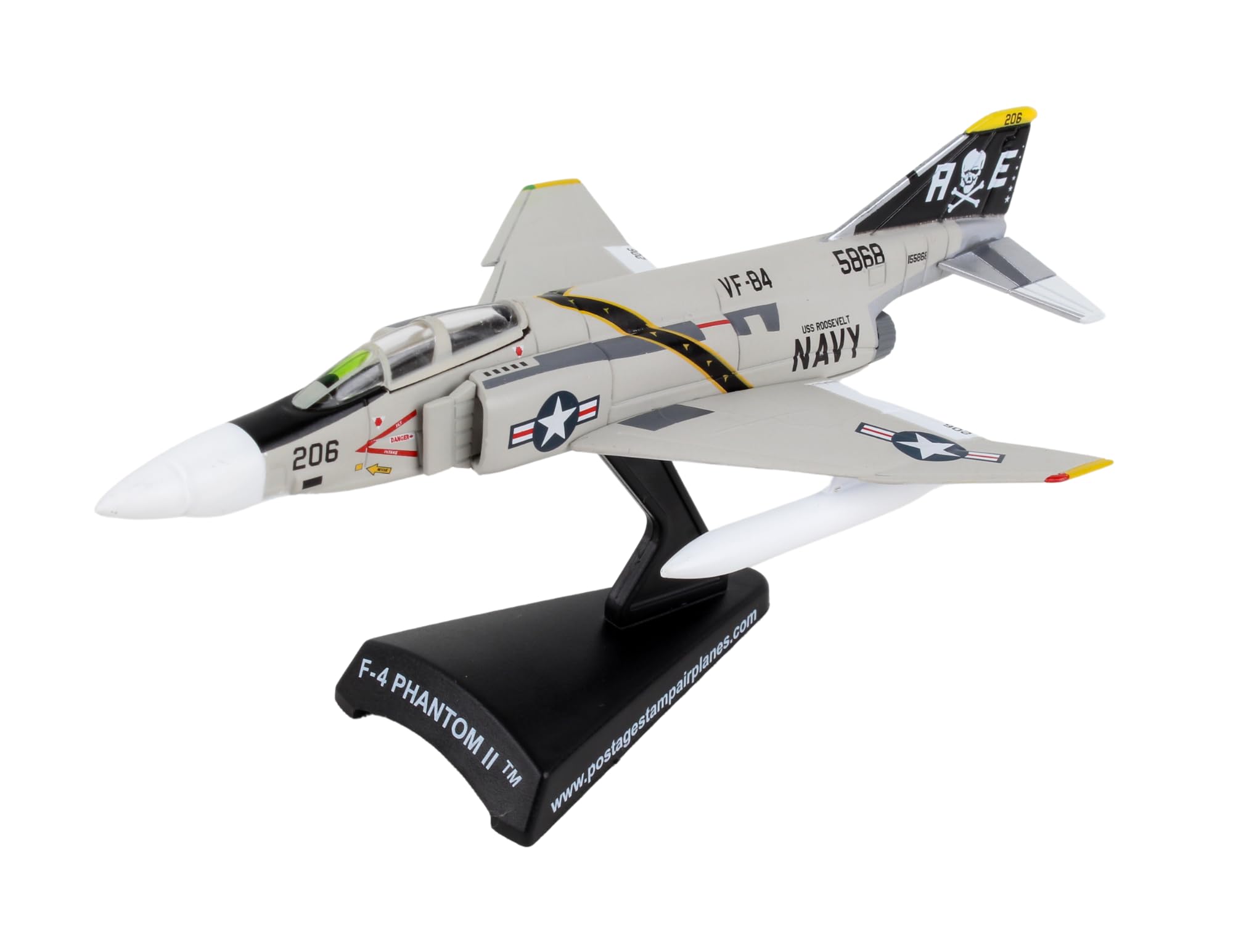 Daron Postage Stamp F4 Phantom II 1/155 Jolly Rogers VFA-84
