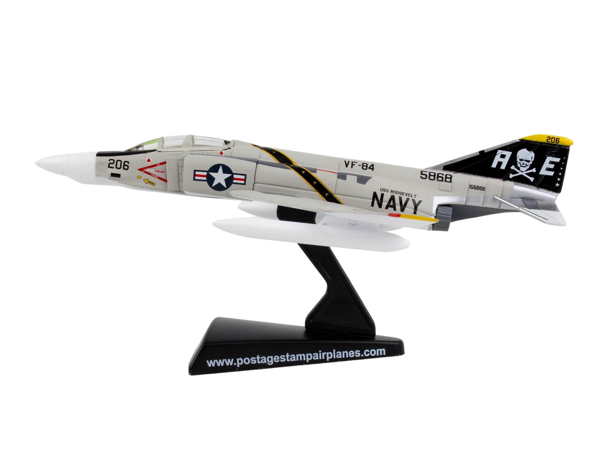 Daron Postage Stamp F4 Phantom II 1/155 Jolly Rogers VFA-84