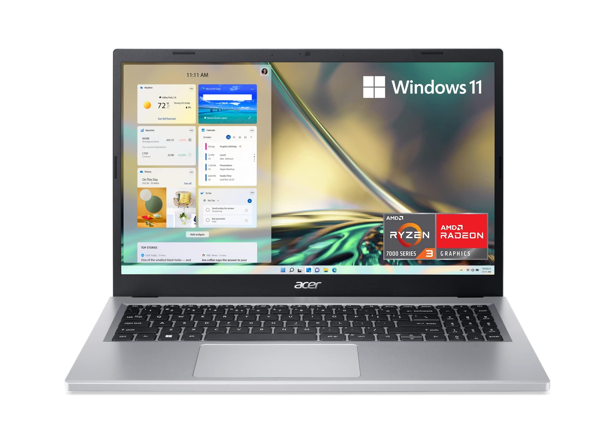 Acer Chromebook Spin 314 Convertible Laptop | Intel Pentium Silver N6000 | 14" HD Corning Gorilla Glass Touch Display | 4GB LPDDR4X | 128GB eMMC | Intel Wi-Fi 6 AX201 | Chrome OS | CP314-1H-P9G7