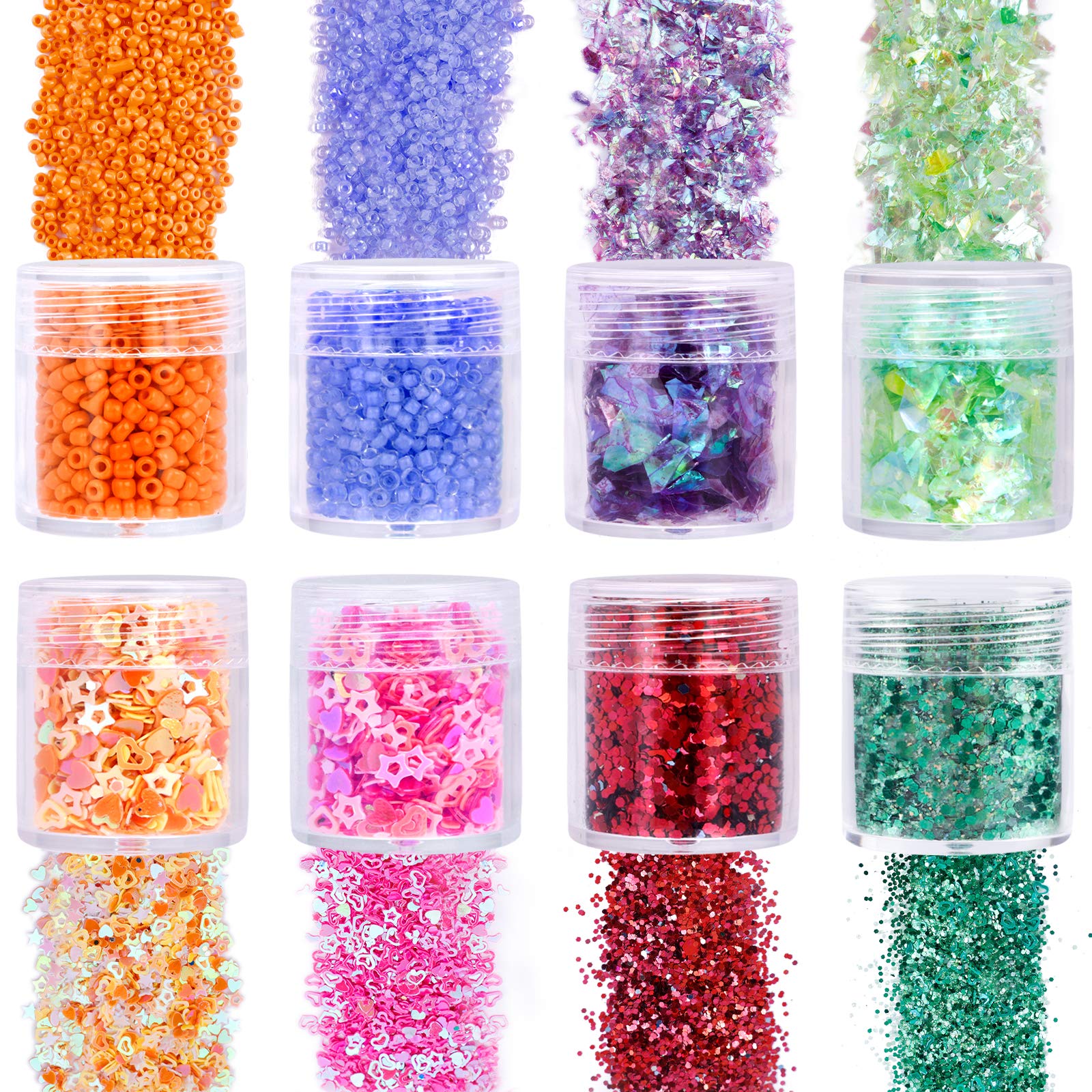 SGHUO 4pack 60PCS 5D Embroidery Diamond Painting Box Storage Containers