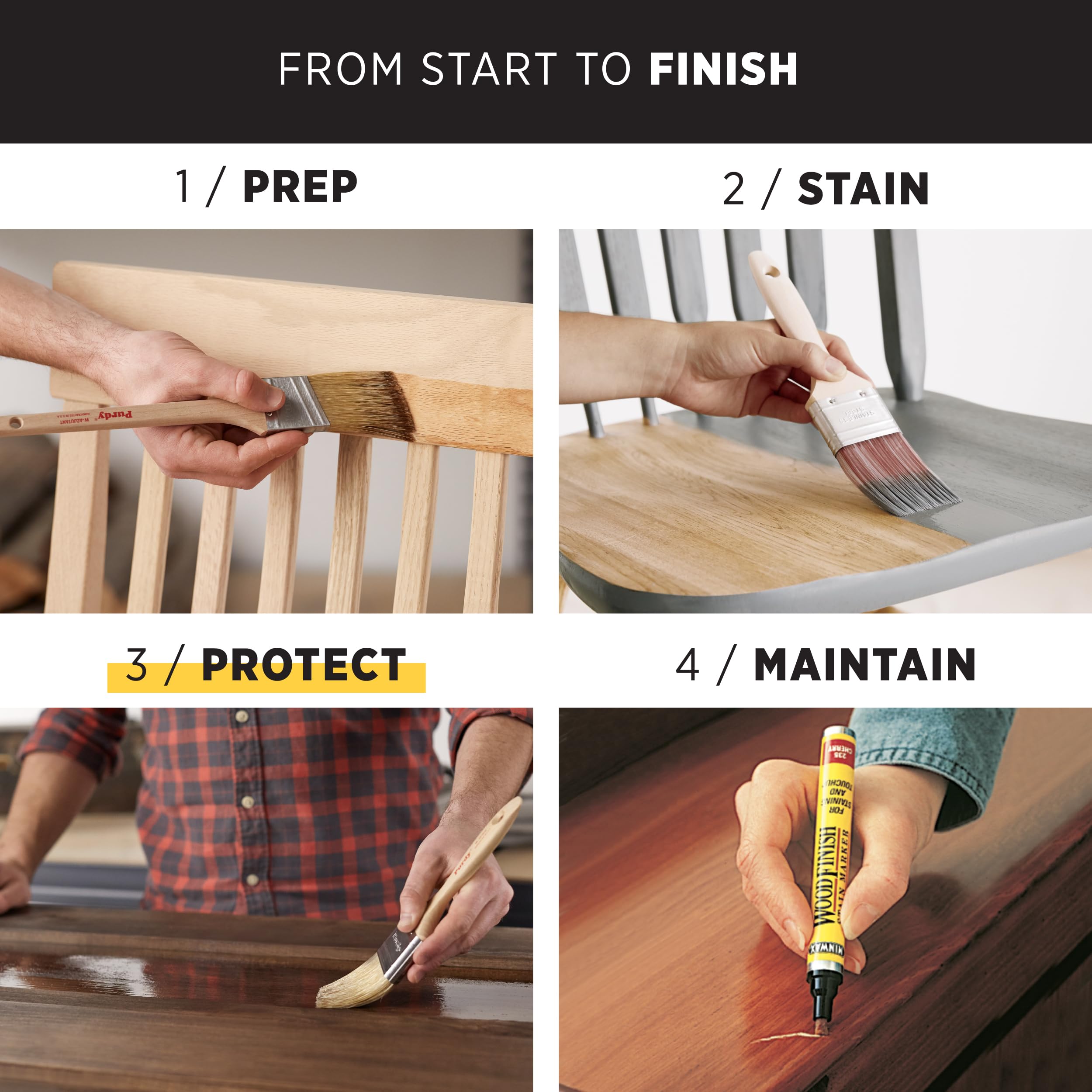 Minwax Fast Drying Polyurethane Spray, Protective Wood Finish, Clear Gloss, 11.5 oz. Aerosol Can