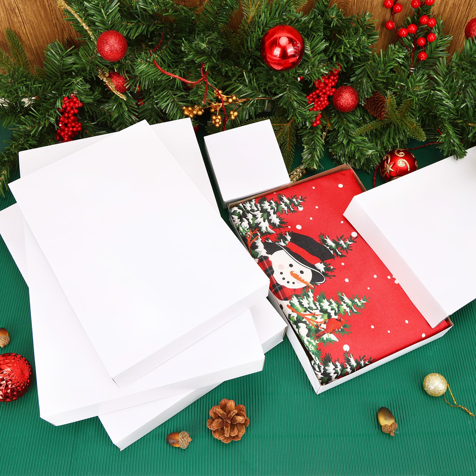 Moretoes 16 Pack Gift Boxes with Lids White Gift Boxes Bulk for Presents, Assorted Sizes for Wrapping Gifts, Bridesmaid Proposal Boxes 4-17 Inch Clothes Holidays Birthday Valentine's Day
