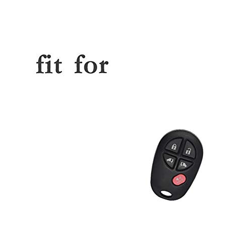 SEGADEN Silicone Cover Protector Case Holder Skin Jacket Compatible with TOYOTA Sienna 4+1 Button 5 Buttons Remote Key Fob CV4423 Gray