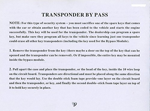 BANVIE Car Immobilizer Transponder Bypass Module for Chip Key (a Spare chip Key is Required ! only for chip Key, not fit for Other Immobilizer Way)