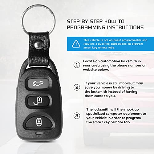 VOFONO Fits for Car Key Fob Keyless Entry Remote Hyundai Accent 2011-2012/ Elantra 2006-2011/ Sonata 2006-2010 ( OSLOKA-310T ) Pack of 1