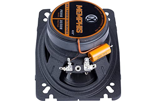 Memphis Audio PRX46 Power Reference 4 x 6 Inch 30 Watt RMS 60 Watt Peak Power 2 Way Coaxial Car Speaker System