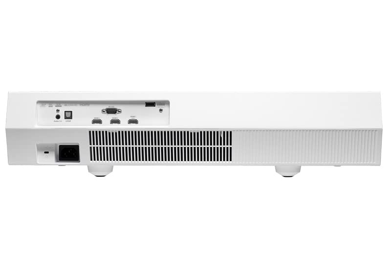 Optoma CinemaX D2 Smart Black True 4K UHD Laser Projector with Android TV for Home Theater | Ultra-Short Throw | Bright 3,000 Lumens with HDR 10 | eARC Audio