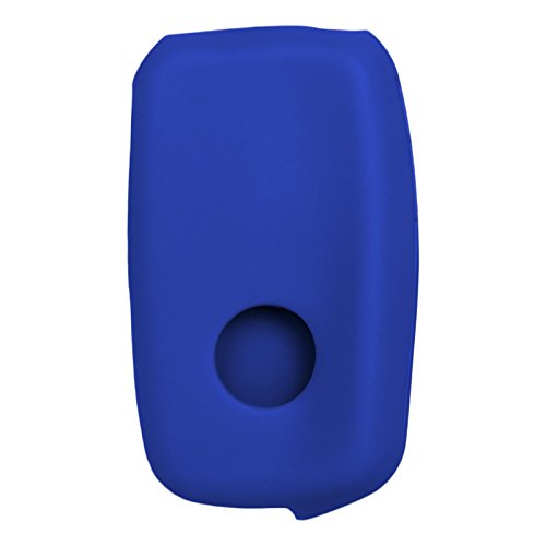 Keyless2Go Replacement for New Silicone Cover Protective Case for Select VW Remote Flip Keys 753P 753H 753AM 753T - Blue