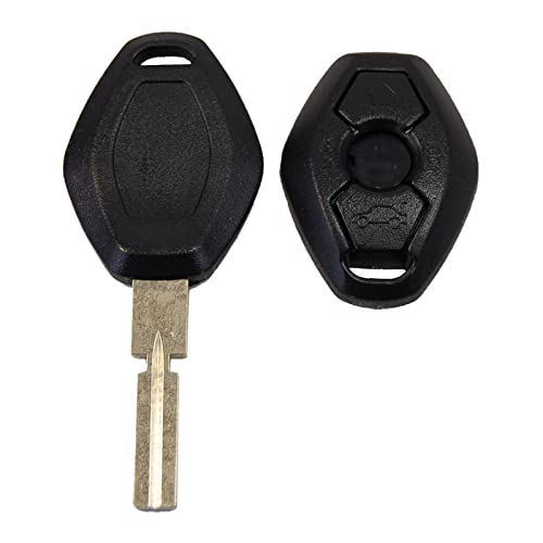 HQRP Kit Transmitter and Battery Compatible with BMW 525i 528i 530i 540i 750iL 98 99 00 01 02 03 1998 1999 2000 2001 2002 2003 Key-Fob Remote Shell Case Cover Smart Key Keyless FOB
