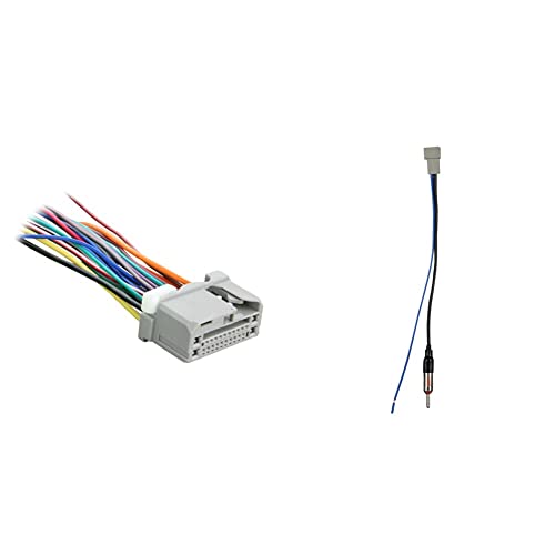 Metra 71-1729 Radio Wiring Harness for Honda 2008-Up & Electronics 40-HD10 Factory Antenna Cable to Aftermarket Radio Receivers for Select Honda/Acura Vehicles