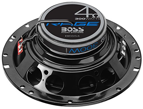BOSS Audio Systems BE654 6.5 Inch Car Speakers - 300 Watts of Power Per Pair, 150 Watts Each, Full Range, 4 Way, Sold in Pairs