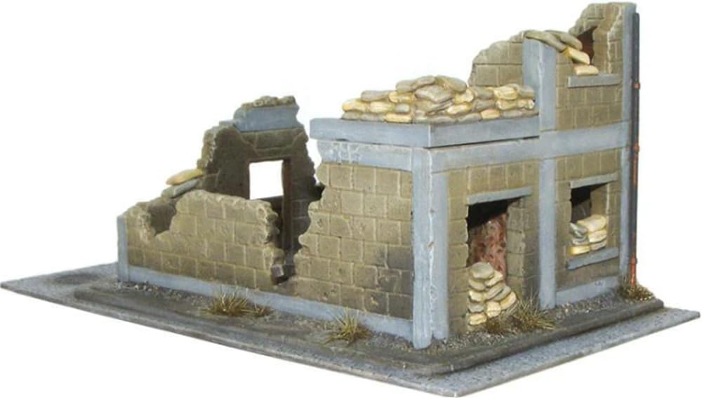 WarLord Bolt Action Wrecked House 1:56 WWII Military Table Top Wargaming Diorama Plastic Model Kit WG-TER-46
