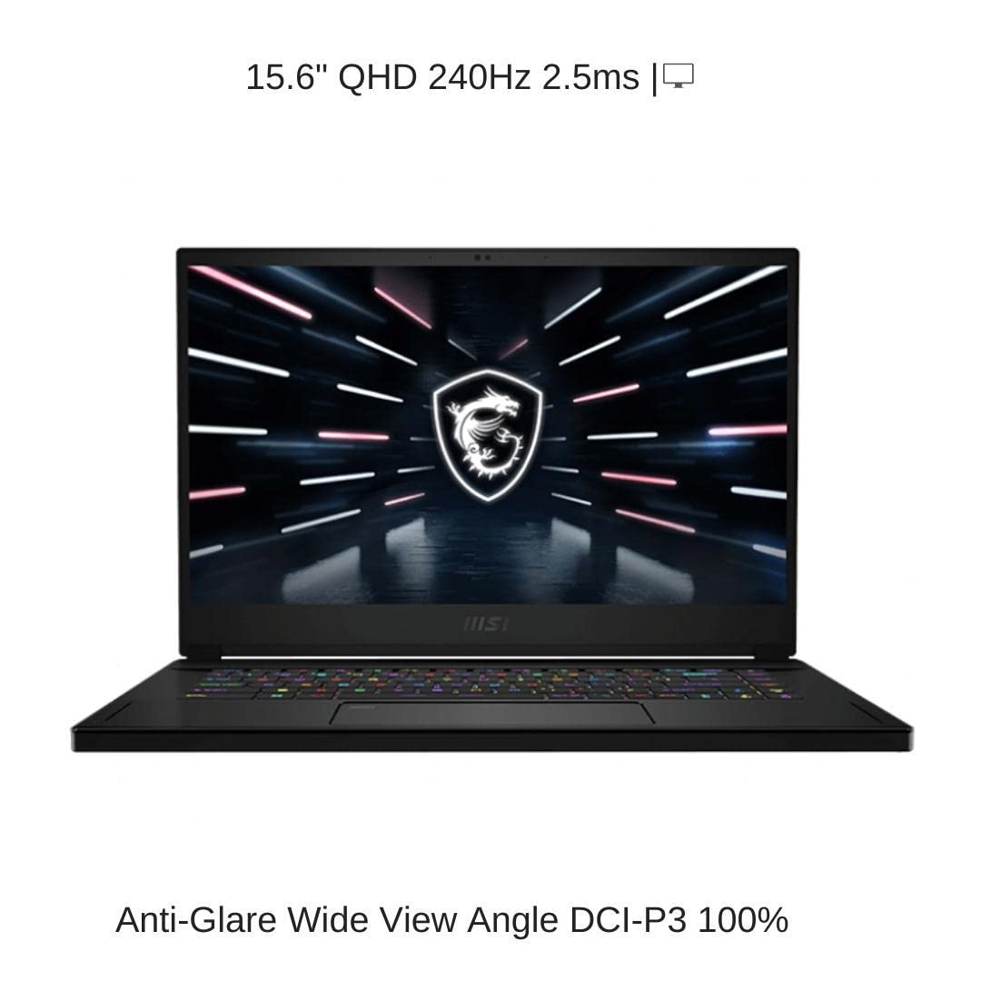 HIDevolution [2023] MSI Stealth GS66 12UGS 15.6" QHD 240Hz, 1.8 GHz i9-12900H, RTX 3070 Ti, 64 GB 4800MHz RAM, 16 TB PCIe SSD, Windows 11 Pro