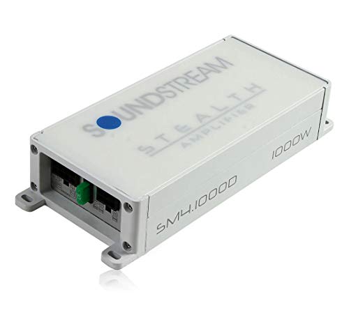 Soundstream SM4.10000D 1000W Max 4 Channel Stealth Series Marine Grade Class D Amplifier - SM4.1000D