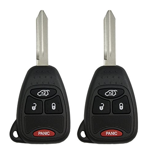 Keyless2Go Replacement for Keyless Entry Remote Car Key Vehicles That Use 4 Button M3N5WY72XX - 2 Pack