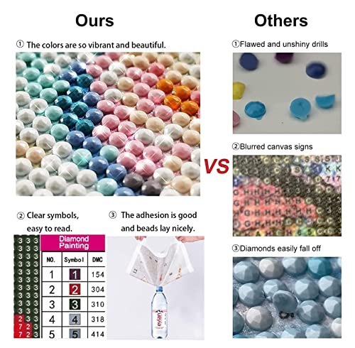 5D Diamond Art Painting by Number Kits Full Drill for Football Team 16x20 Inch Round Drill Diamond Art Dots for Adults Crafts Cross Stitch Wall Decor 4