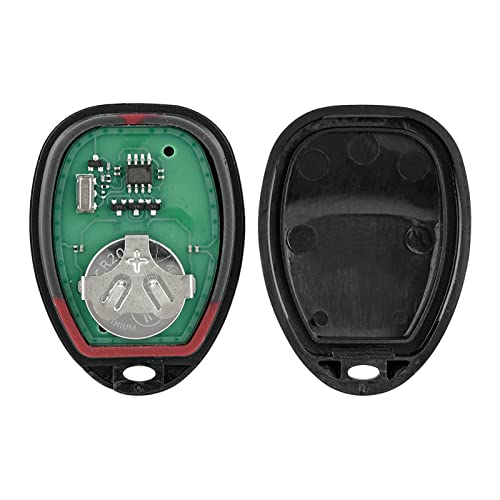 Keyless Remote Start Car Key Fob with Ignition Key fits 2007-2014 Chevy Tahoe Suburban / 2007-2014 Cadillac Escalade / 2007-2014 GMC Yukon OUC60270, OUC60221 (Pack of 2)
