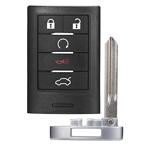 Key fob, VOFONO Keyless Entry Remote Smart Replacement Compatible with Cadillac CTS 2008-2015/ STS 2008 - 2011 (FCC ID: M3N5WY7777A) 5 Buttons