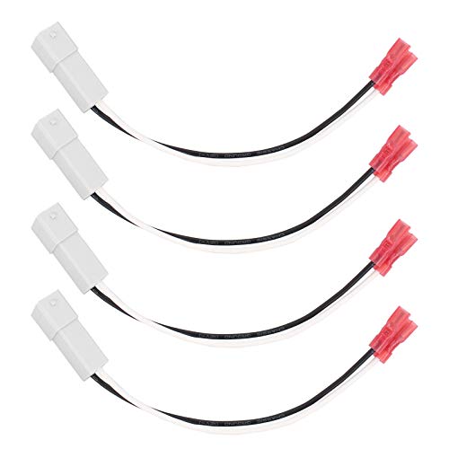 XtremeAmazing Car Radio Speakers Wire Cable Wiring Harness with Adapter Connector Plug for Honda Accord Civic CR-V CRX Odyssey Pack of 4