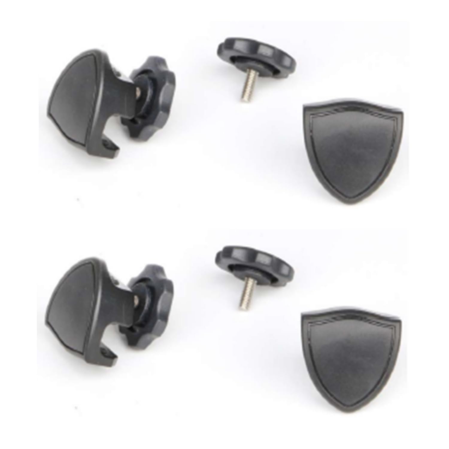 Landhoow Football Visors Replacement Screws Football Visor Clips Football Helmet Repair Kit (2 Sets)