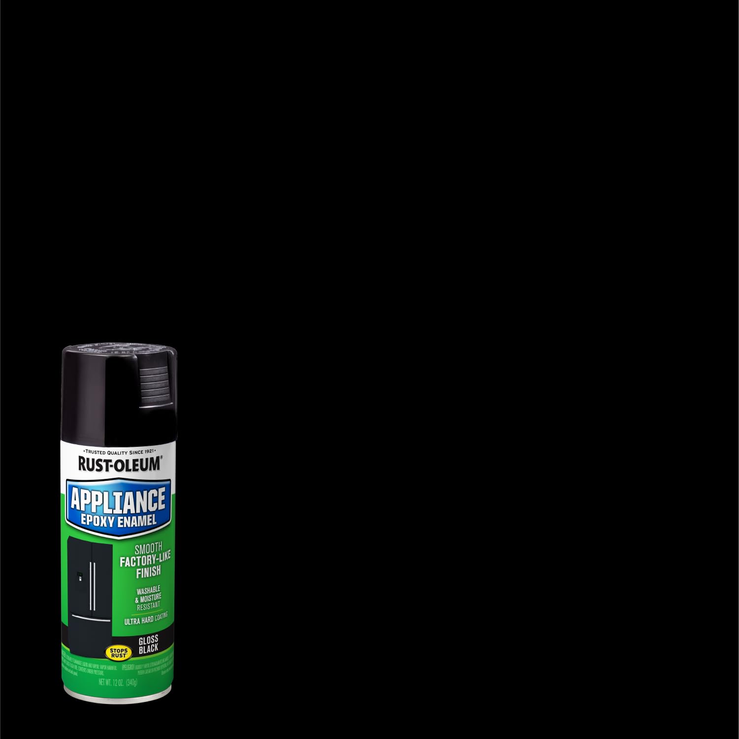 Rust-Oleum 7886830 Specialty Appliance Epoxy Spray Paint, 12 oz, Black