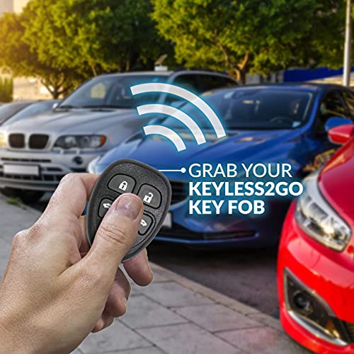Keyless2Go Replacement for Keyless Entry Car Key Fob Vehicles That Use 5 Button 15788020 KOBGT04A Remote