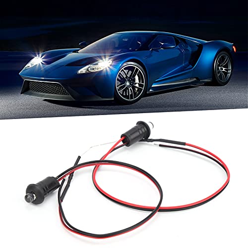 2Pcs Fake Alarm Lamp Blue Light Modification Universal 12V Vehicle Accessories Blinking LED Security Warning Lamp for Car-s Boats RVs Motorcy