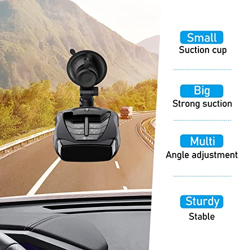 Radar Detector Mount,Car Radar Mounting Bracket Suction Cup Holder,Windshield & Dashboard Radar Detector Suction Mount,for Cobra Escort Valentine One Beltronics Radar Detector,Easy to Install