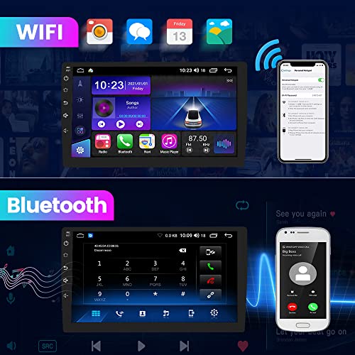 Android 11 [2GB+32GB] Car Radio Compatible for Ford Escape 2013-2016, 9 Inch Touch Screen with GPS/FM/WiFi/USB, Support SWC, Wireless Carplay/Wired Android Auto