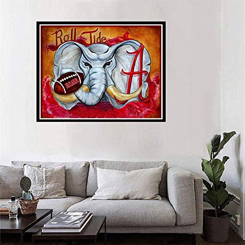 Diamond Painting Kits Football Team for Adults DIY 5D Diamond Art for Home Wall Decoration and Gift Options （ 15.7x11.8inch/40x30cm)
