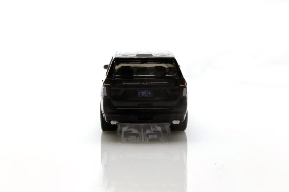 ModelToyCars 2021 Chevy Tahoe Police Pursuit Vehicle, Black - Greenlight 30342 - 1/64 Scale Diecast Car
