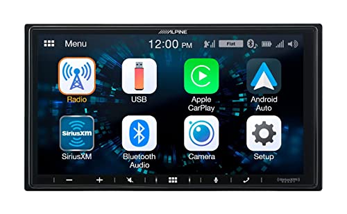 ALPINE iLX-W650 7" Digital Media Bluetooth Carplay Receiver+License Plate Camera