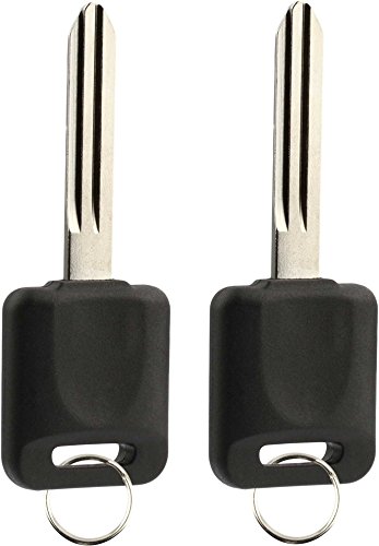 KeylessOption 2 Replacement Uncut Ignition Chipped Key Transponder Blank for Nissan Infiniti 4D-60 Chip
