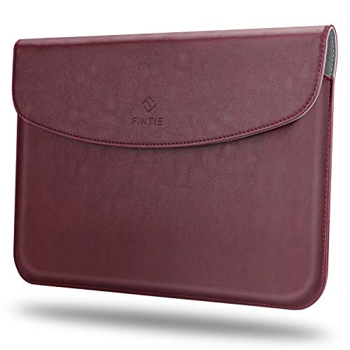 Fintie Sleeve Case for Microsoft Surface Go 4/3/2/1 (2023/2021/2020/2018) - Slim Fit Premium Vegan Leather Cover with Stylus Loop, Compatible w/Keyboard,Burgundy