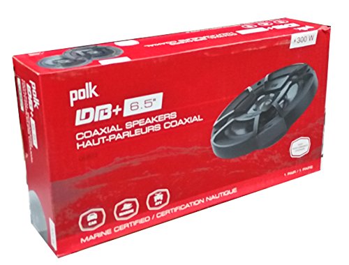 Polk Audio 6.5" 300W 2 Way Car/Marine ATV Stereo Coaxial Speakers DB652 (Pair) (Renewed)