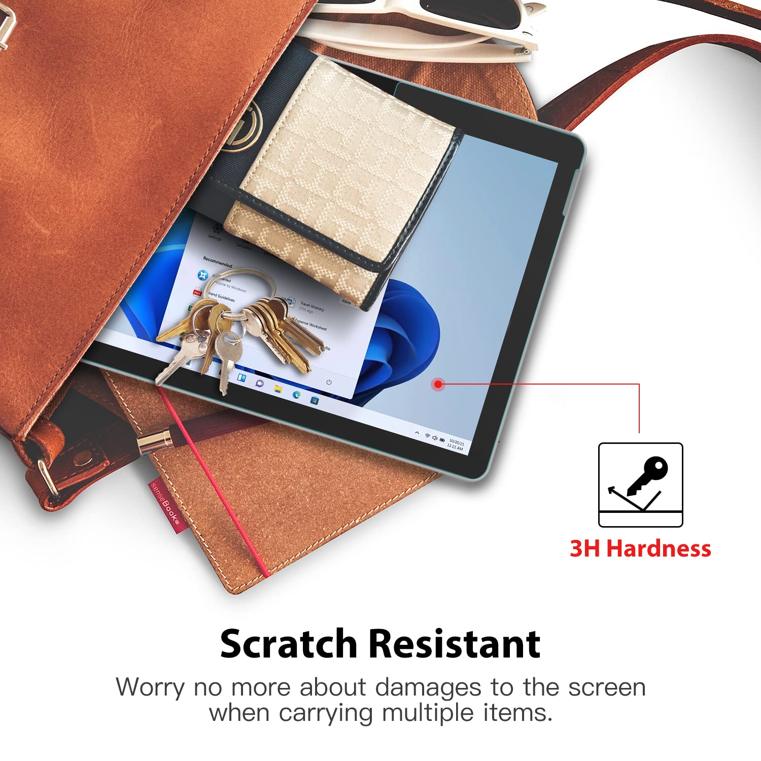 MoKo PET Matte Screen Protector Fit Surface Go 4 2023 / Go 3 2021 / Go 2 2020 / Go 2018, Write, Draw and Sketch with The Surface Pen Like on Paper, Anti Glare Film for Microsoft Surface Go, Clear