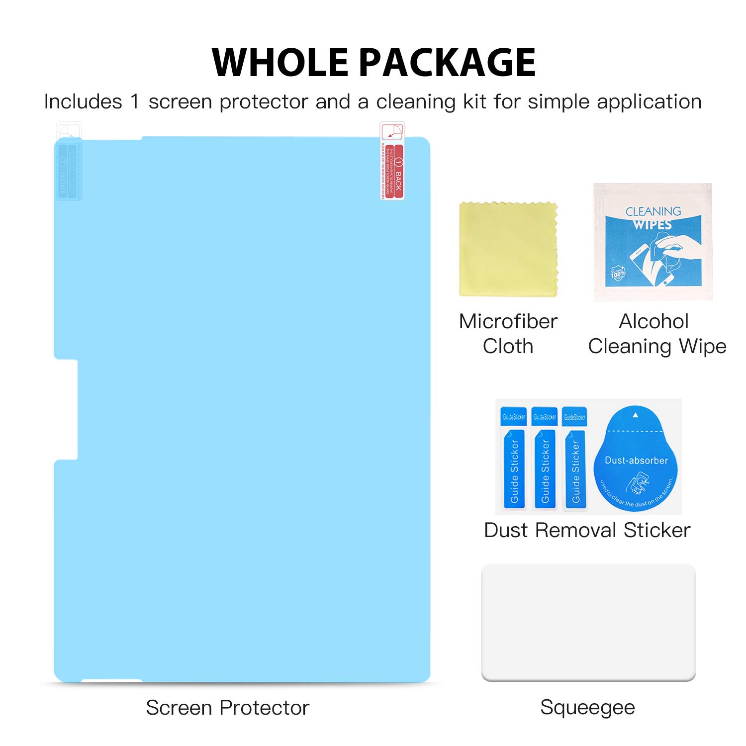 MoKo PET Matte Screen Protector Fit Surface Go 4 2023 / Go 3 2021 / Go 2 2020 / Go 2018, Write, Draw and Sketch with The Surface Pen Like on Paper, Anti Glare Film for Microsoft Surface Go, Clear