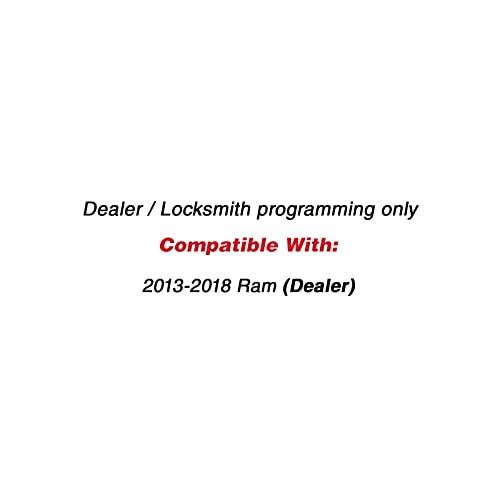 KeylessOption Keyless Entry Remote Start Smart Car Alarm Key Fob for 2013-2018 Ram 1500, 2500, 3500 GQ4-54T