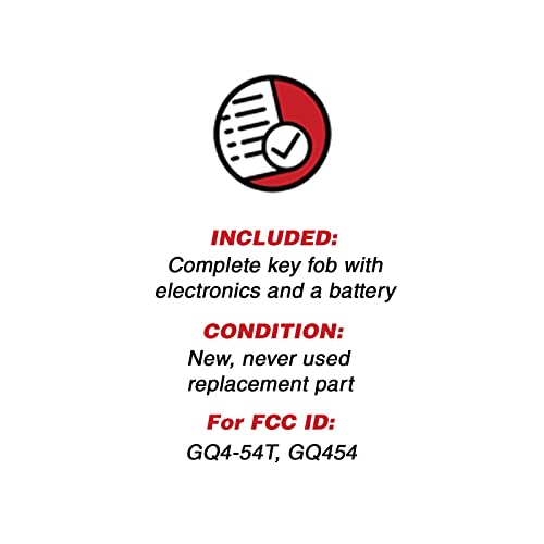 KeylessOption Keyless Entry Remote Start Smart Car Alarm Key Fob for 2013-2018 Ram 1500, 2500, 3500 GQ4-54T