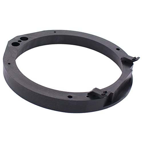 XtremeAmazing Car Front Rear Stereo Door Speaker Adapter Mounting Plates 6.5/6.75 Inch Spacer Rings Bracket with Harness Set of 2